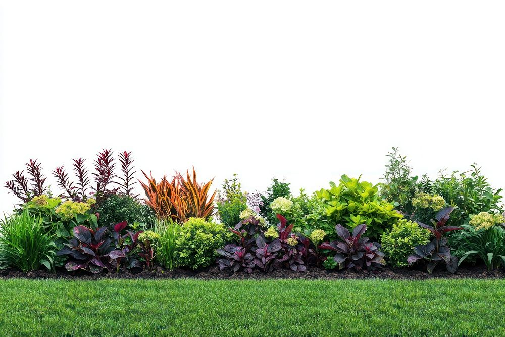 Real backyard landscape border vegetation | Free Photo - rawpixel