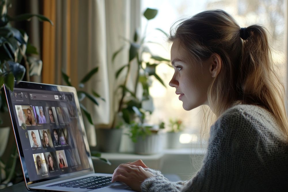 Real talking video call female | Free Photo - rawpixel