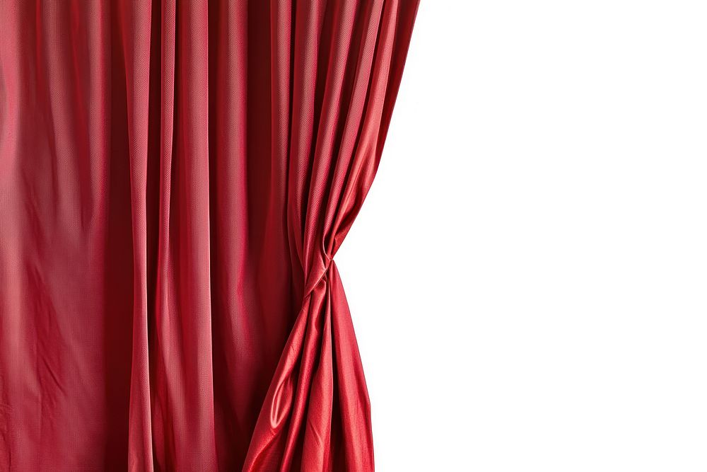 Elegant red curtain tied open | Free Photo - rawpixel