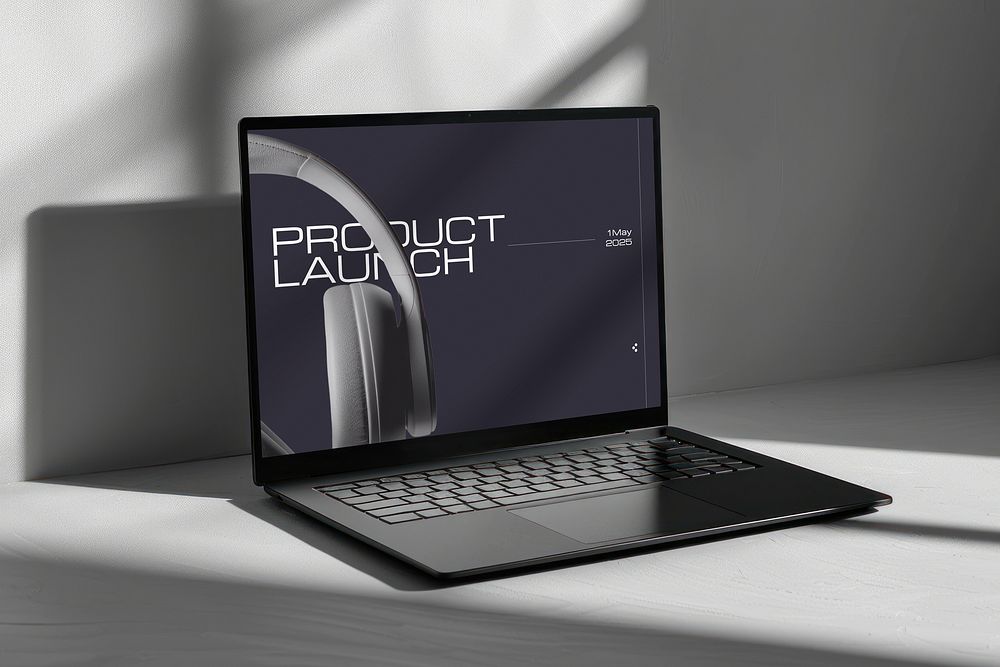 Modern laptop product launch mockup | Premium PSD Mockup - rawpixel