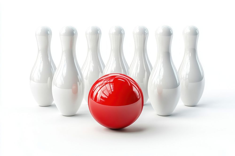 Red bowling pin stands out | Free Photo - rawpixel
