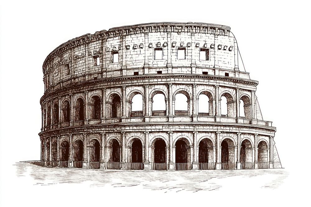 Colosseum Vintage Drawing Images | Free Photos, PNG Stickers ...