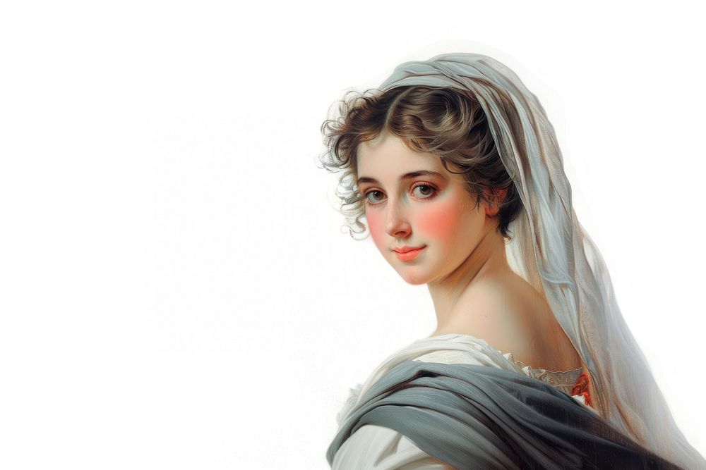 Maiden portrait art illustration. | Free Photo Illustration - rawpixel