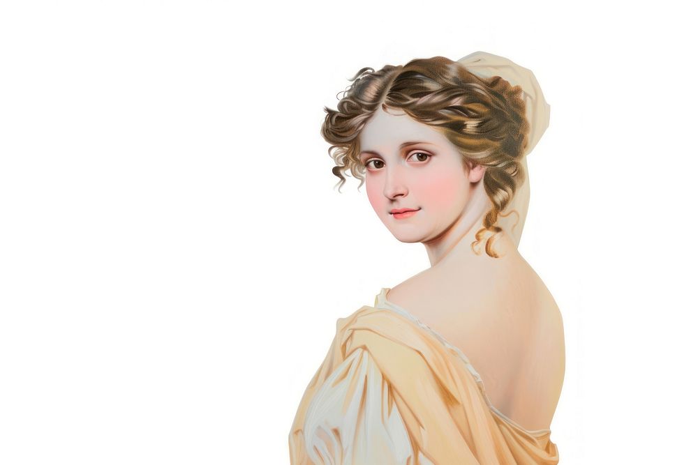 Maiden portrait painting art. | Free Photo Illustration - rawpixel