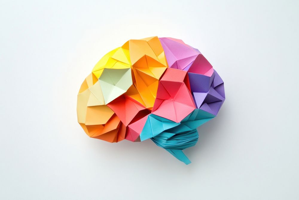 Colorful origami brain model | Free Photo - rawpixel