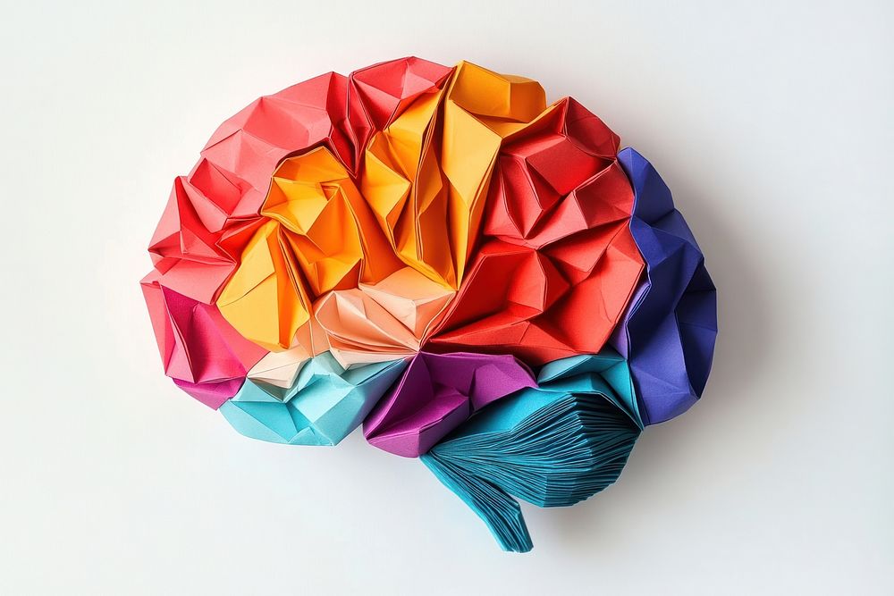 Colorful origami brain art | Free Photo - rawpixel