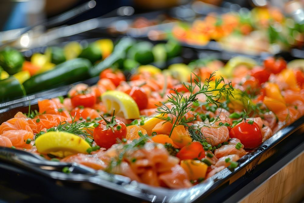 Catering hotel line buffet food | Free Photo - rawpixel