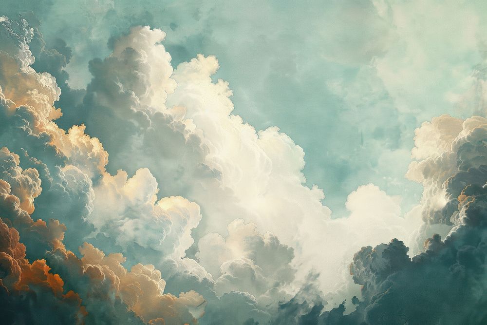 Cloud clouds illustration painting. | Free Photo Illustration - rawpixel