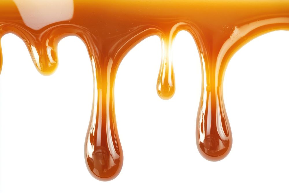 Golden caramel dripping on white | Free Photo - rawpixel