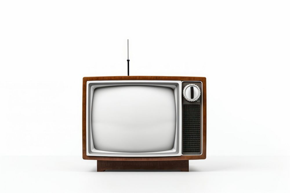 Vintage television with wooden frame | Free Photo - rawpixel