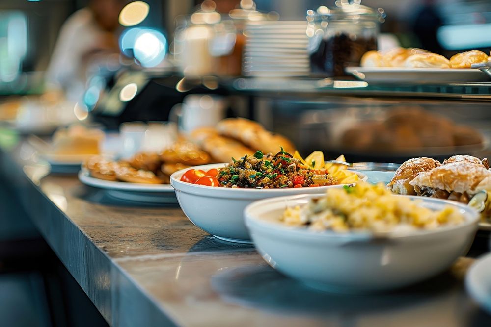 Buffet breakfast food restaurant cafeteria. | Free Photo - rawpixel