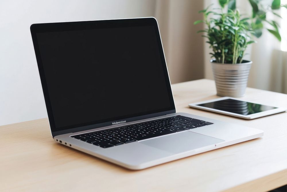 Laptop mockup laptop tablet electronics | Free Photo - rawpixel