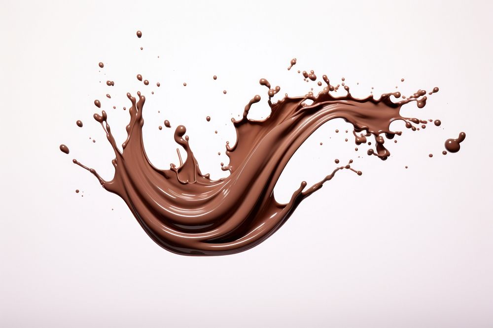 Chocolate splash isolated on white | Free Photo - rawpixel