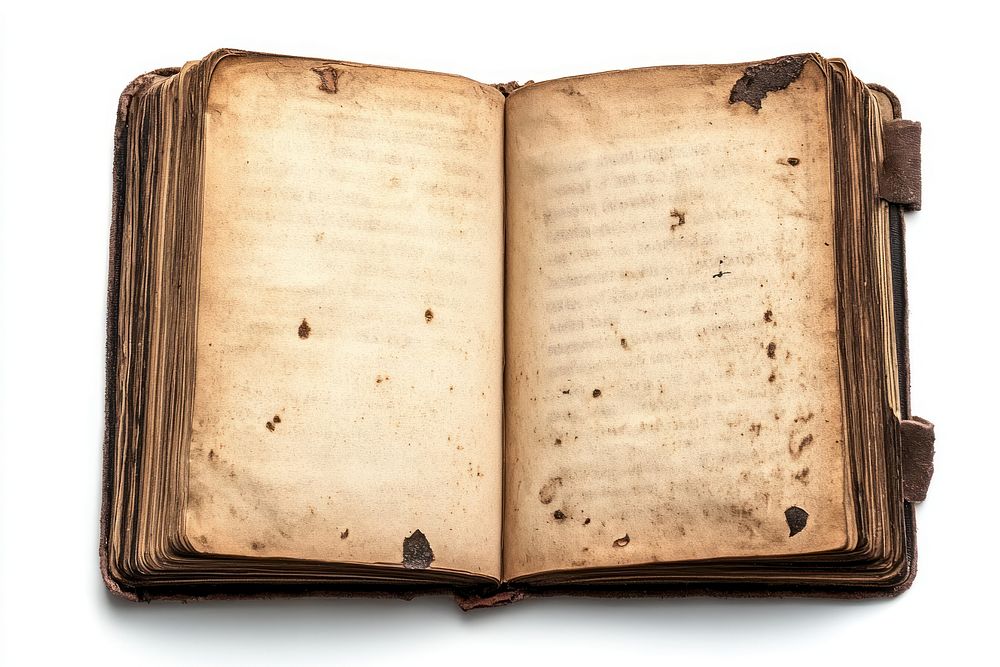 Antique open book with stains | Free Photo - rawpixel