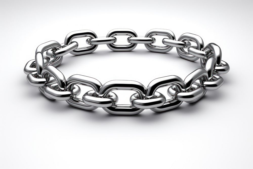 Shiny silver chain bracelet. | Free Photo - rawpixel