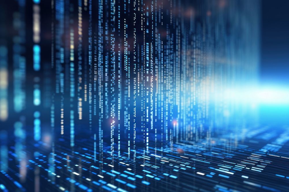 Futuristic digital data matrix background | Free Photo - rawpixel