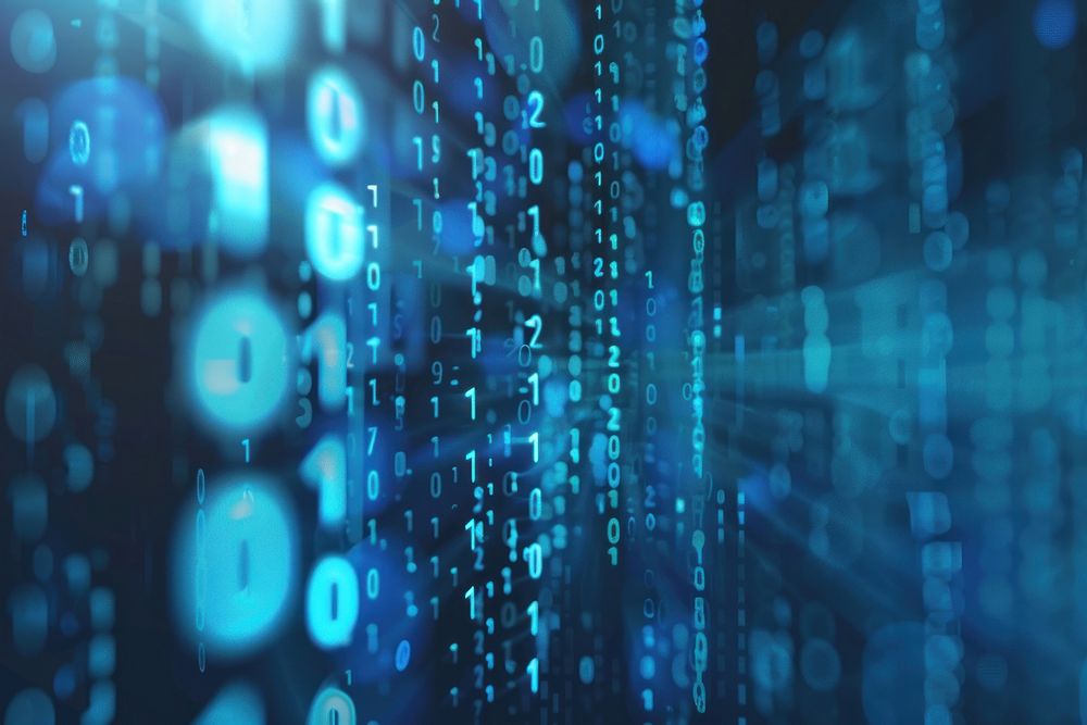 Futuristic digital binary code background | Free Photo - rawpixel