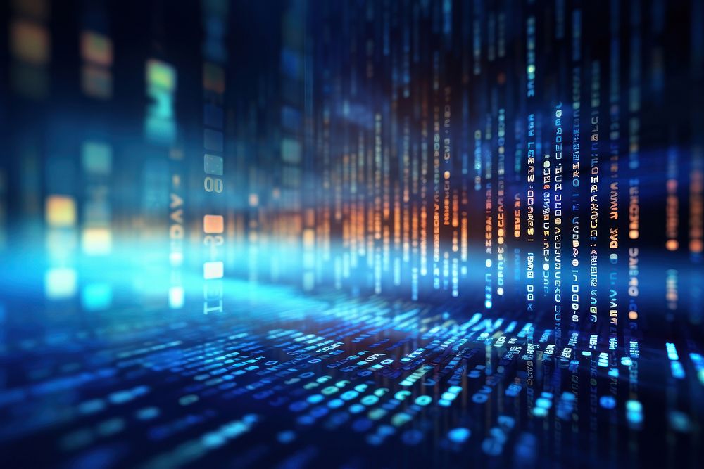 Abstract digital data stream background | Free Photo - rawpixel