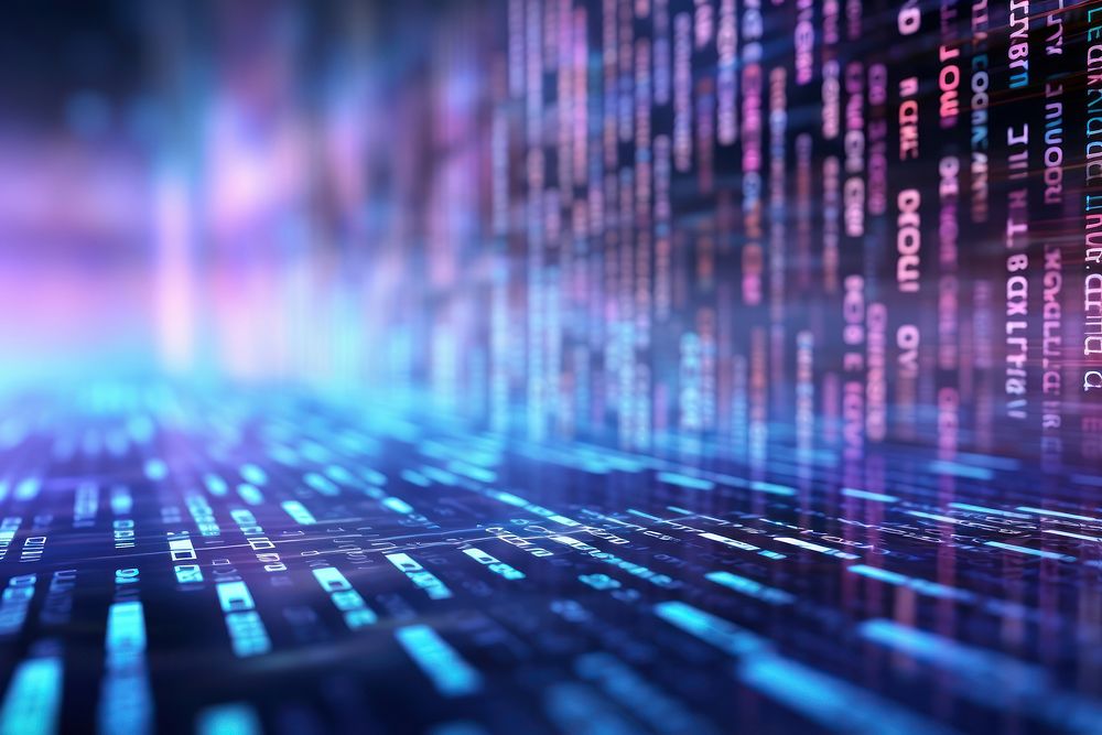 Futuristic digital data matrix background | Free Photo - rawpixel