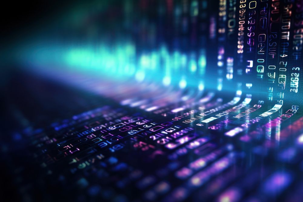 Futuristic digital code abstract background | Premium Photo - rawpixel
