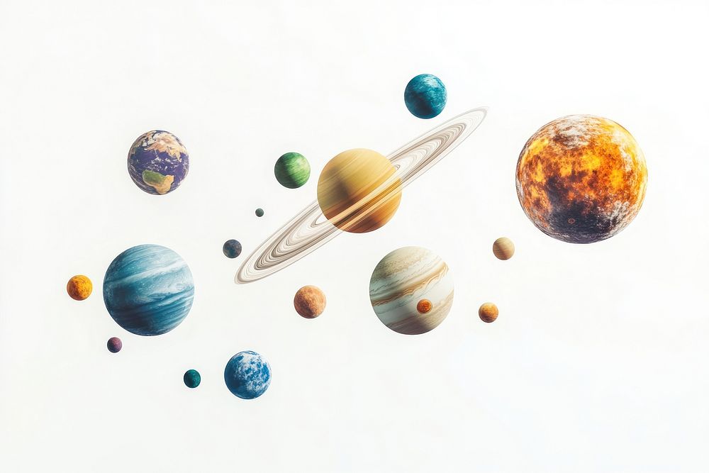 Flying planets astronomy universe space | Free Photo - rawpixel
