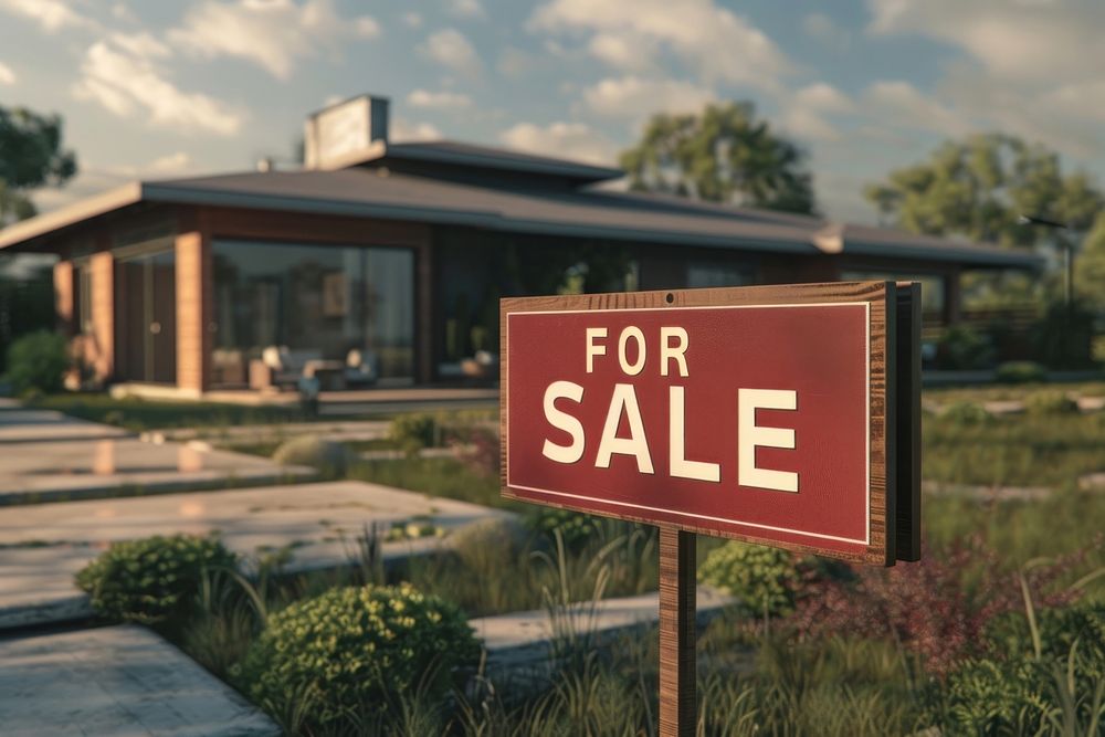 Modern house sale sign architecture | Free Photo - rawpixel