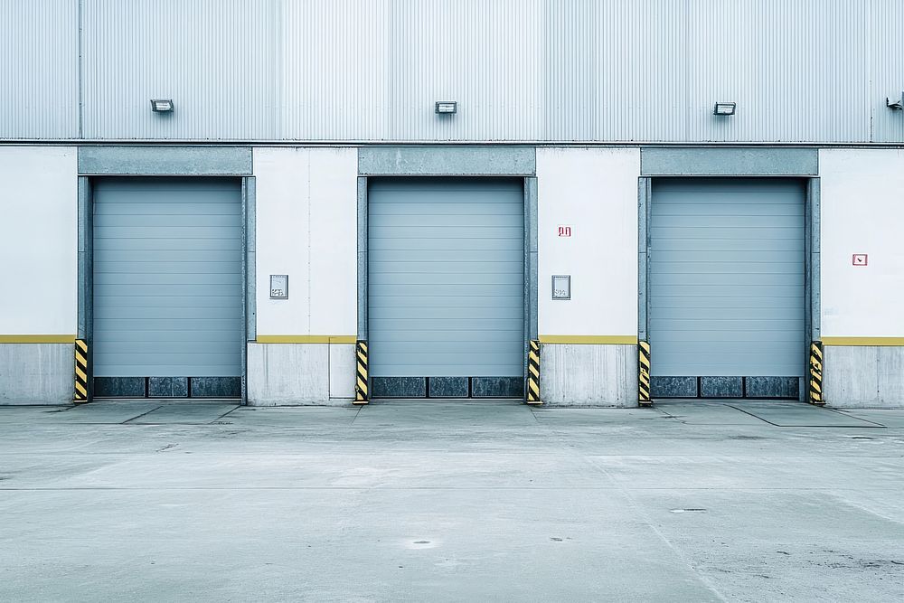 Modern logistics warehouse building gate | Free Photo - rawpixel