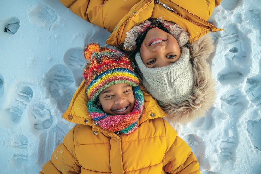 Lay snow floor portrait winter | Free Photo - rawpixel