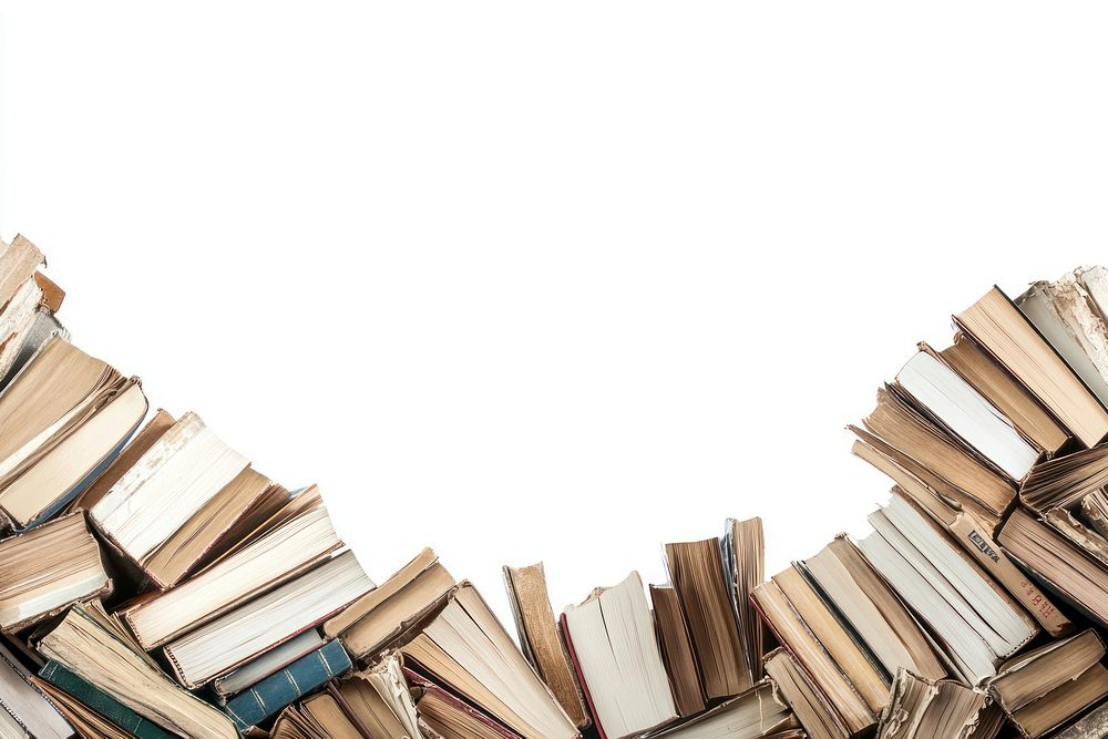 Real books border frame library | Free Photo - rawpixel