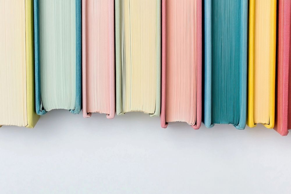 Real books border frame pastel | Free Photo - rawpixel