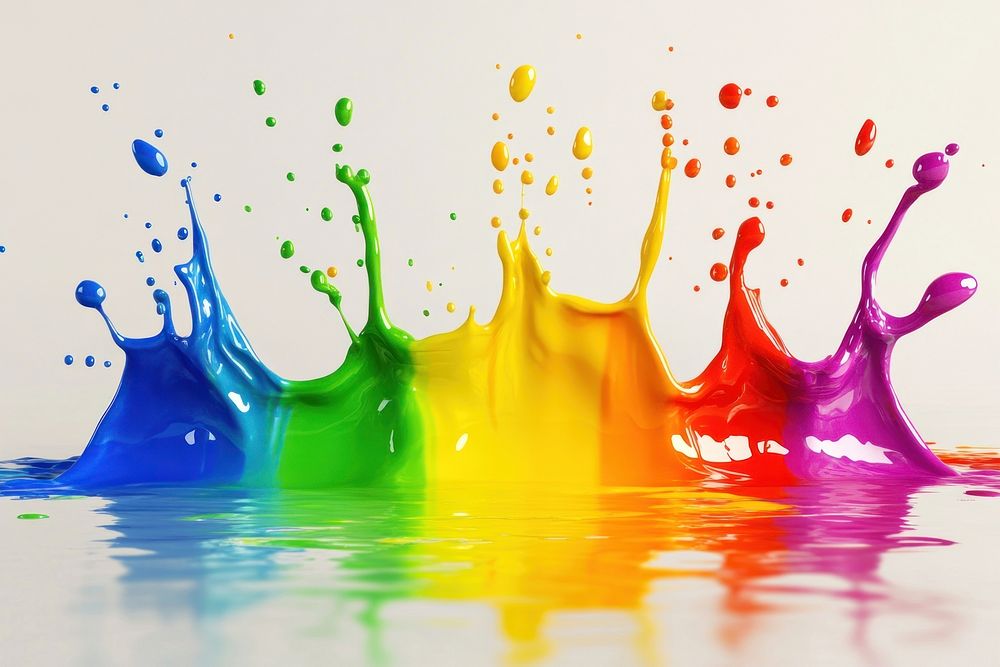 Colorful paint splash art | Free Photo - rawpixel