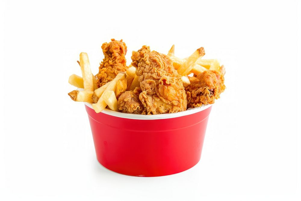 Fries chicken red bucket ketchup | Free Photo - rawpixel