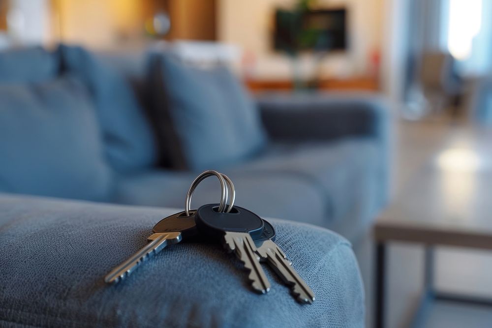 Keys table modern sofa room | Free Photo - rawpixel