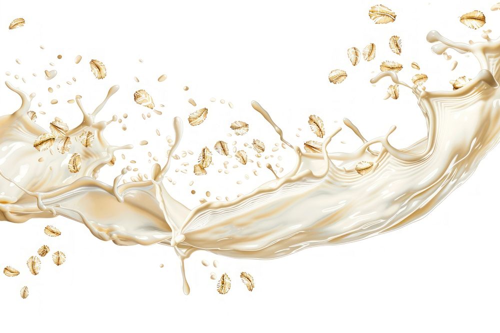 Oat milk splash with oats | Free Photo - rawpixel