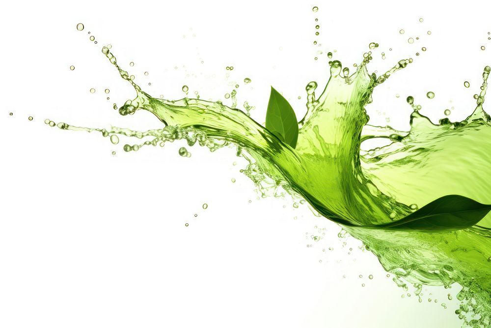Green tea splash leaves leaf | Free Photo - rawpixel
