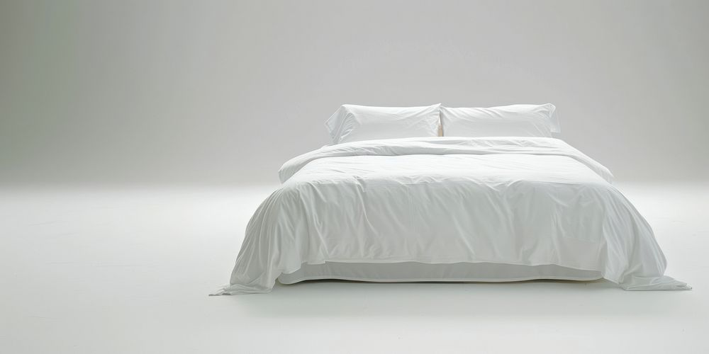 Minimalist white bed in room | Free Photo - rawpixel