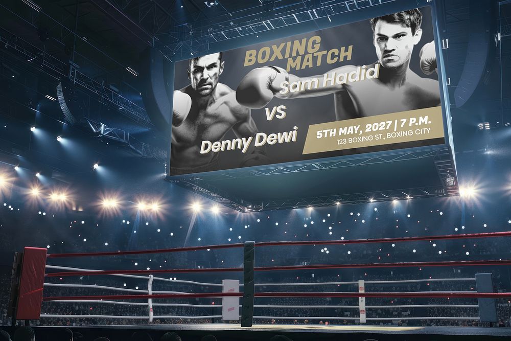 Exciting boxing match promotion | Free Photo - rawpixel