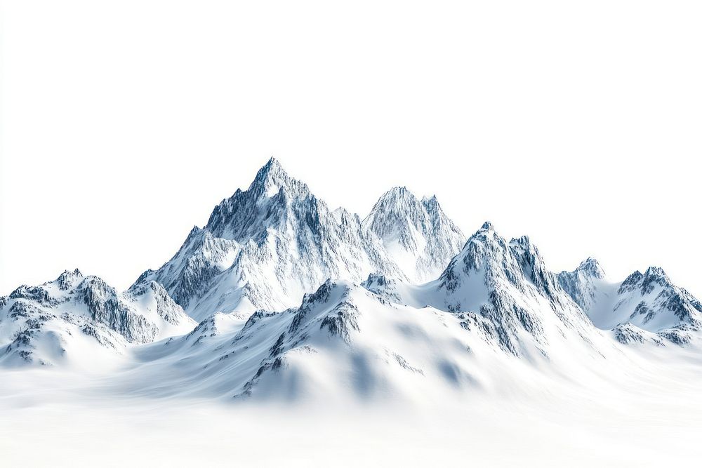 snow mountain border mountains landscape | Free Photo - rawpixel