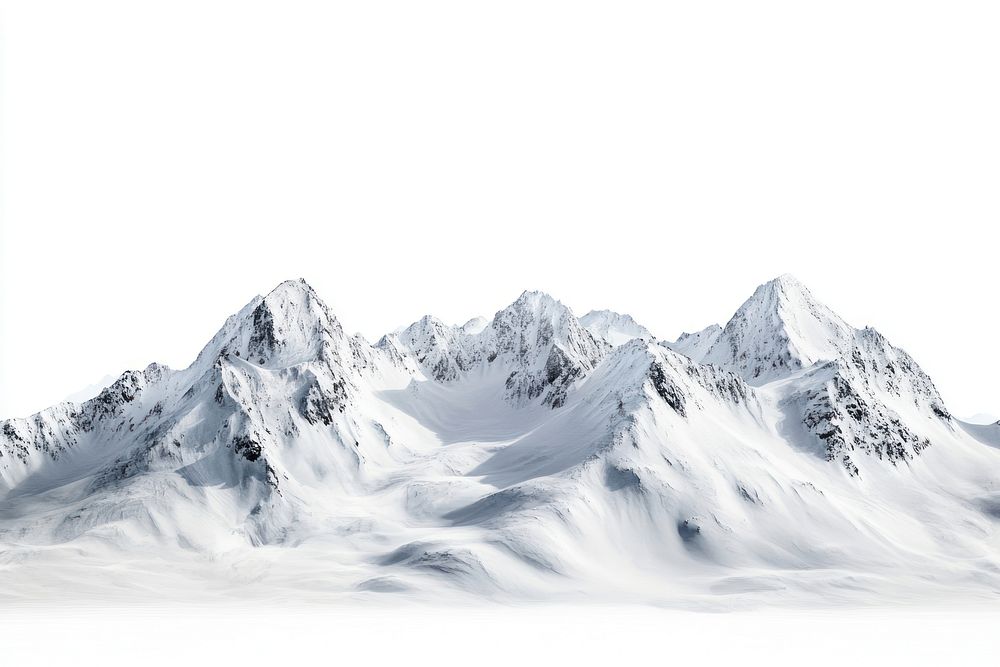 snow mountain border mountains landscape | Free Photo - rawpixel