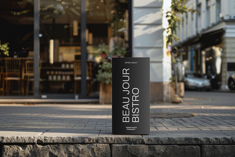 Modern bistro sign outdoor cafe | Free Photo - rawpixel