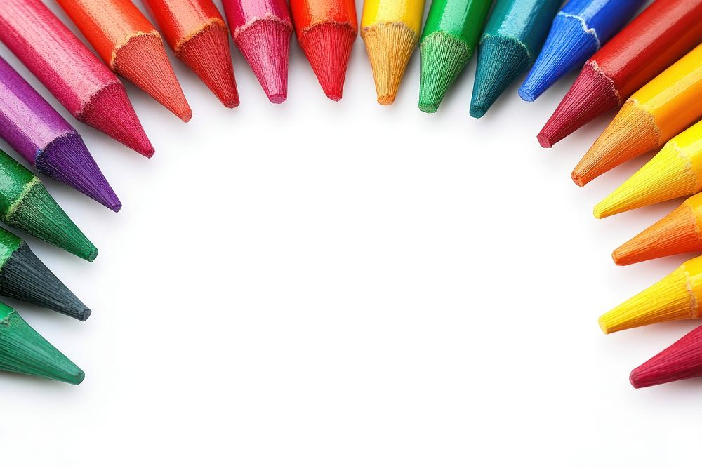 Crayons border frame tools back | Free Photo - rawpixel
