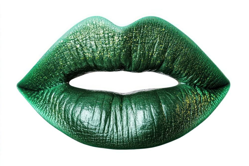 Green Lipstick kiss lips print | Free Photo - rawpixel