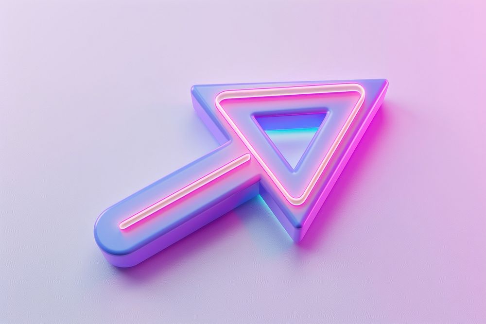 Cursor arrow lights neon text. | Free Photo Illustration - rawpixel