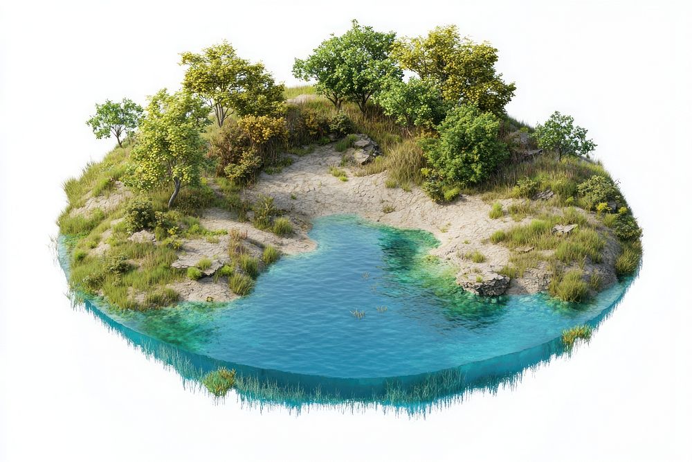 Real flat floating island vegetation | Free Photo - rawpixel