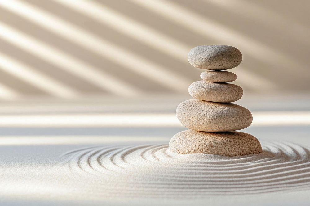 Real balanced stones stack sand | Free Photo - rawpixel