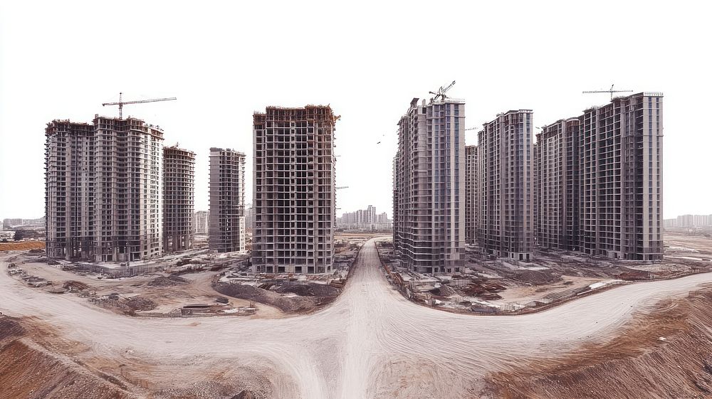 Real high-rise condominium complex construction | Free Photo - rawpixel