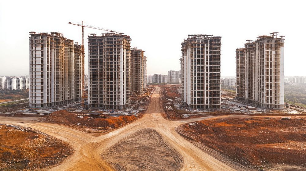 Real high-rise condominium complex construction | Free Photo - rawpixel