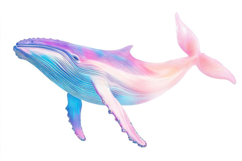 Simple humpback whale illustration digital | Free Photo Illustration ...