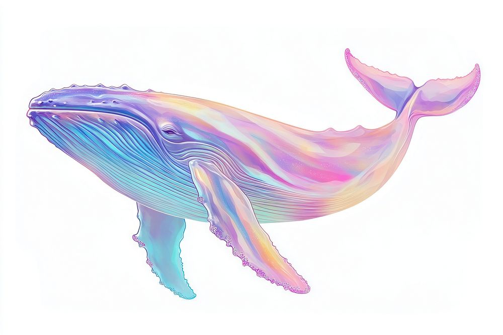 Simple humpback whale illustration digital | Free Photo Illustration ...