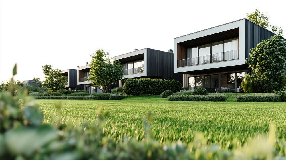 Row modern houses architecture outdoors | Free Photo - rawpixel